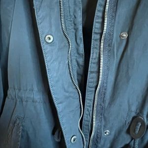 H&M | Jackets & Coats | Hm Navy Blue Utility Jacket | Poshmark